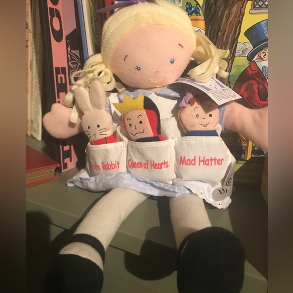 Toys | Vintage Alice In Wonderland Cloth Doll With Finger Puppets In ...